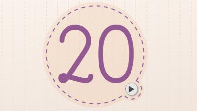 Aprendo o número 20